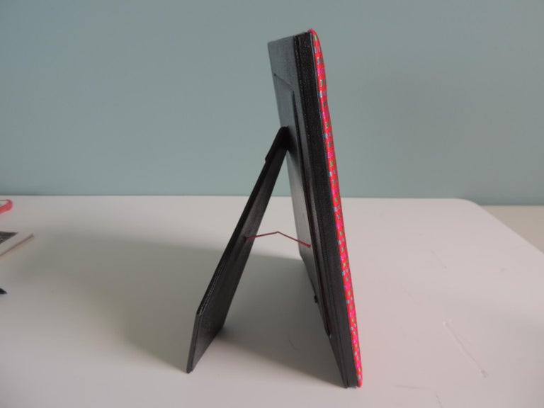 Jim Thompson Red Silk Picture Frame For Sale at 1stDibs