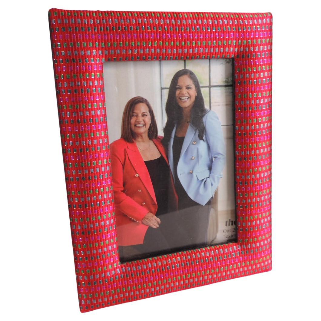 Small Silk Picture Frame by Jim Thompson Fabrics For Sale at 1stDibs