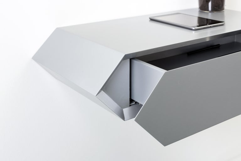 Contemporary Wall Fast Desk Jimmie Wood by Chapel Petrassi For Sale at ...