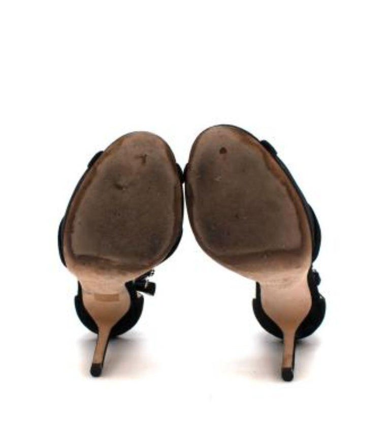 Jimmy Choo Bead Embellished Black Suede Heels For Sale at 1stDibs
