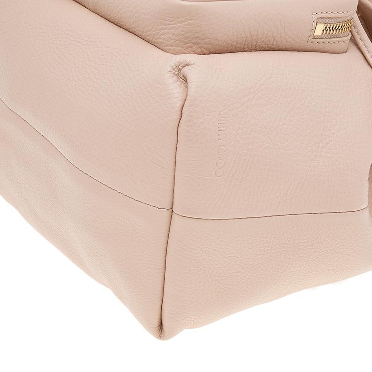 Jimmy Choo Beige Leather Drawstring Backpack For Sale at 1stDibs