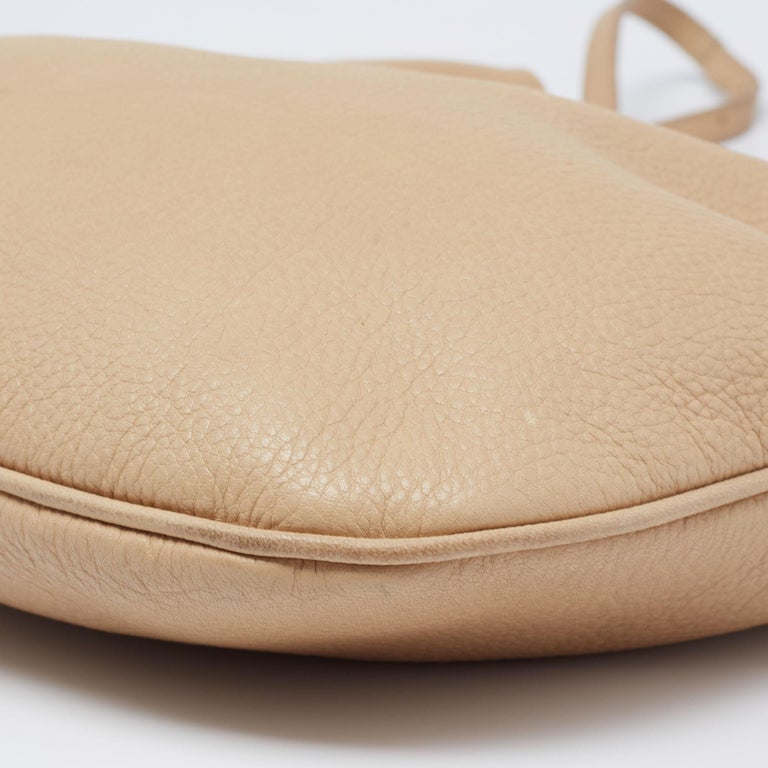 Jimmy Choo Beige Leather Drawstring Bucket Bag at 1stDibs