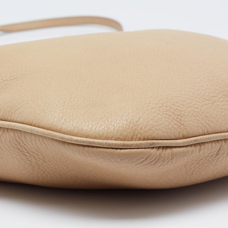 Jimmy Choo Beige Leather Drawstring Bucket Bag at 1stDibs