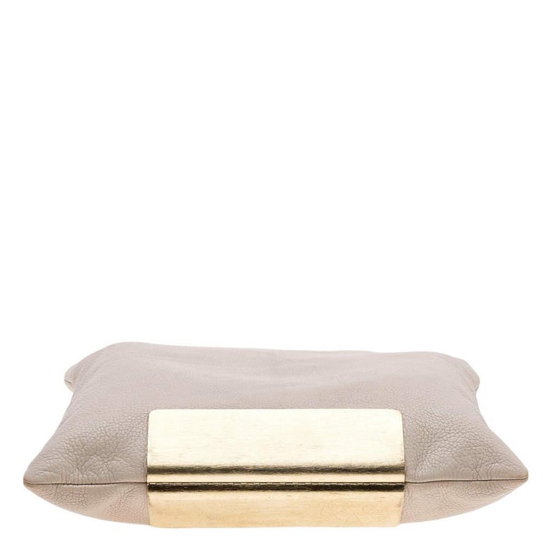 Jimmy Choo Beige Leather Large Charlie Tote For Sale at 1stDibs