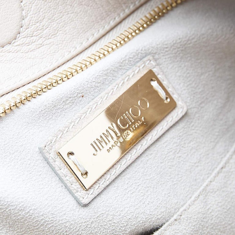 Jimmy Choo Beige Leather Large Charlie Tote For Sale at 1stDibs