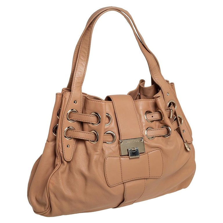 Jimmy Choo Beige Leather Ramona Shoulder Bag at 1stDibs | jimmy choo ...