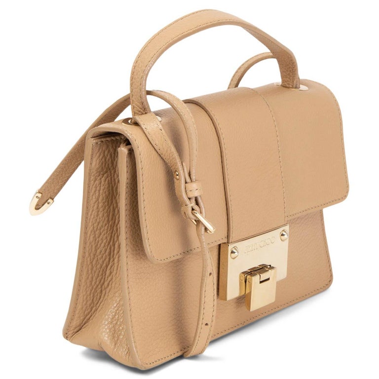 JIMMY CHOO beige leather REBEL Crossbody Bag at 1stDibs