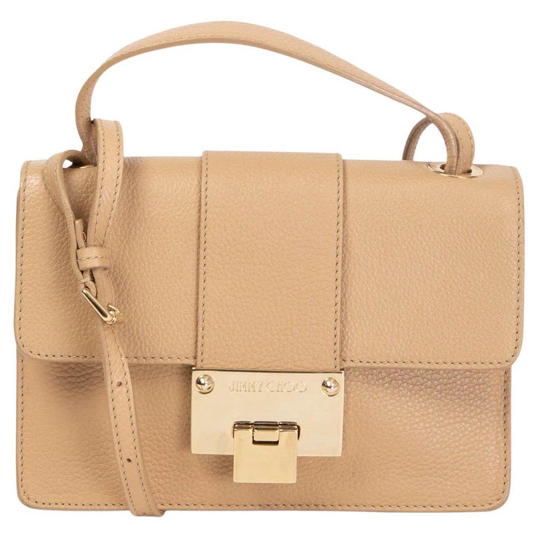 JIMMY CHOO beige leather REBEL Crossbody Bag at 1stDibs