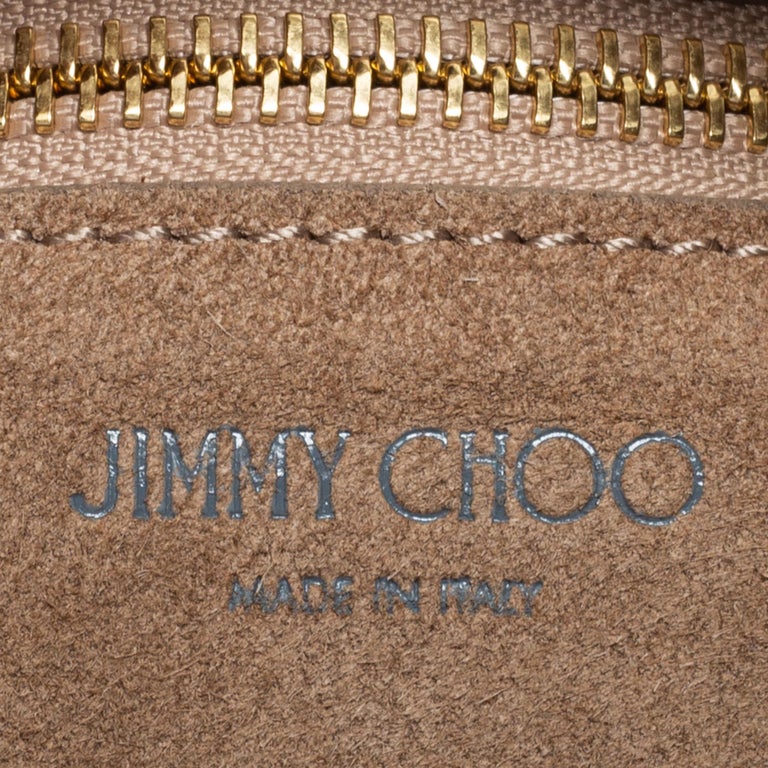 Jimmy Choo Beige Leather Stevie Hobo For Sale at 1stDibs