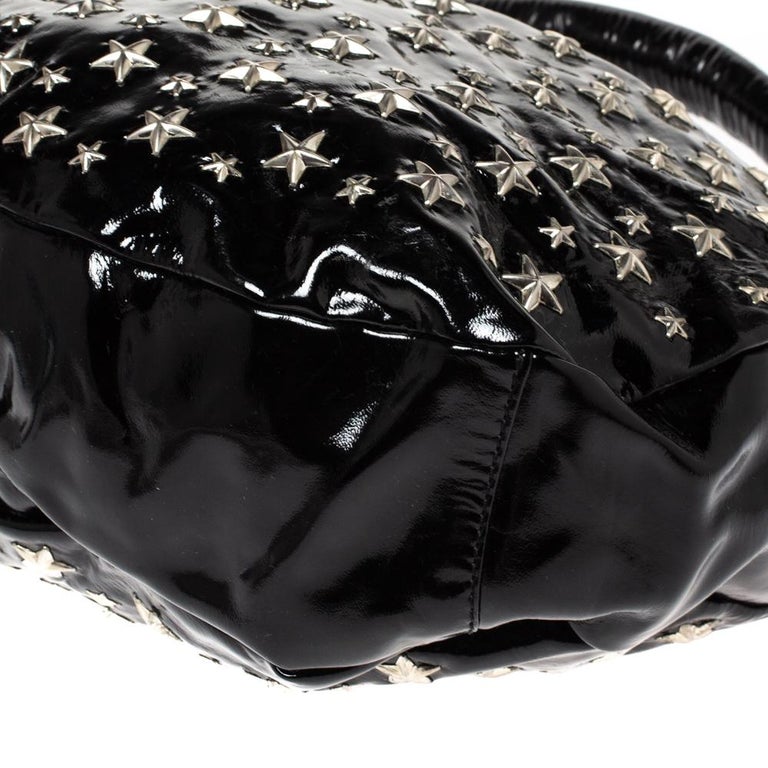 Jimmy Choo Black Patent Leather Star Studded Sky Hobo at 1stDibs ...