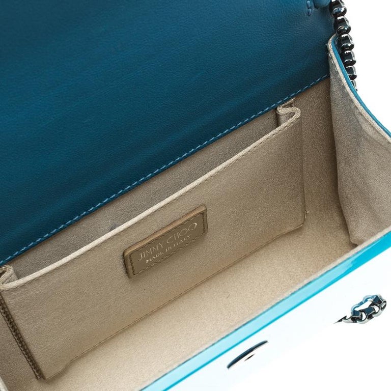 Jimmy Choo Blue Acrylic Candy Clutch Bag For Sale at 1stDibs