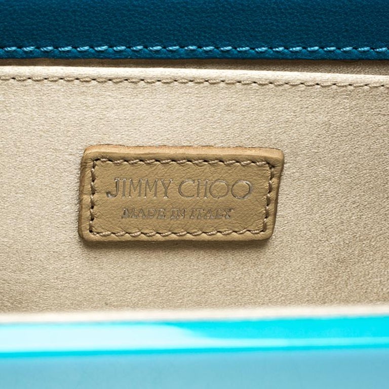 Jimmy Choo Blue Acrylic Candy Clutch Bag For Sale at 1stDibs