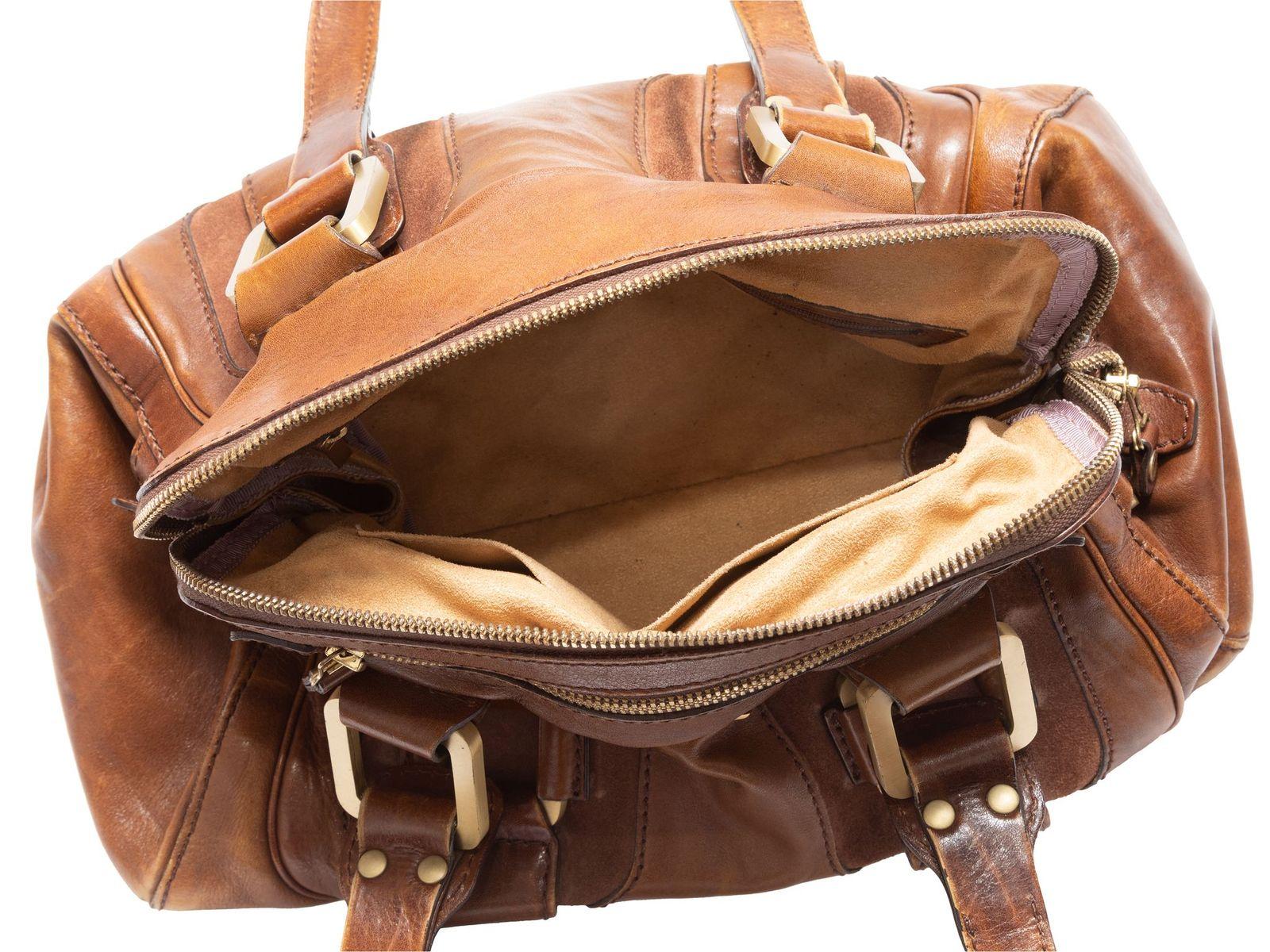 Jimmy Choo Brown Leather Shoulder Bag For Sale at 1stDibs