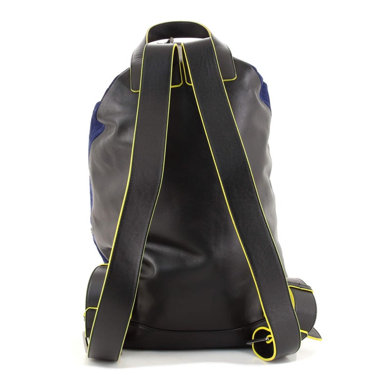 Jimmy Choo Fitzroy Backpack Printed Suede with Leather Medium For Sale ...