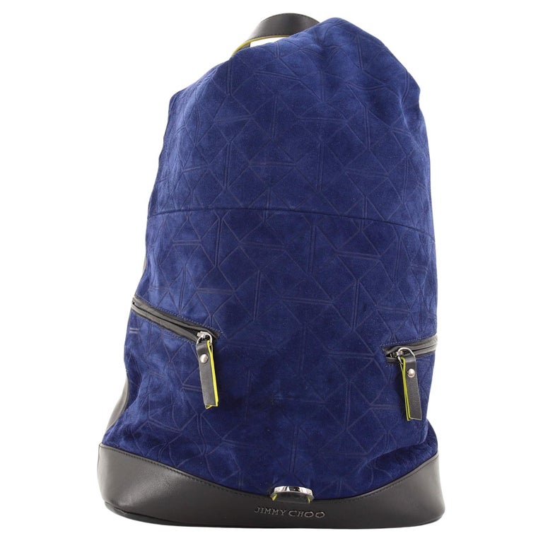 Jimmy Choo Fitzroy Backpack Printed Suede with Leather Medium For Sale ...