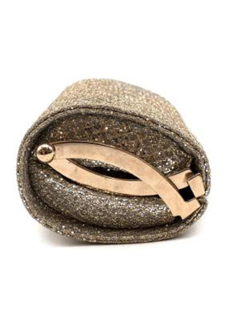 Jimmy Choo Glitter Clutch Bag For Sale at 1stDibs