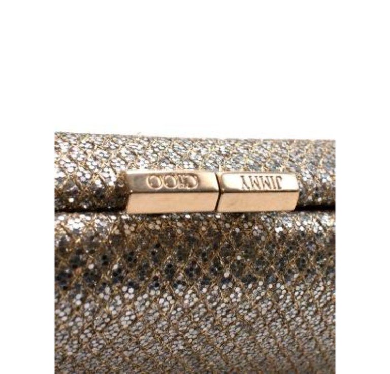 Jimmy Choo Glitter Clutch Bag For Sale at 1stDibs