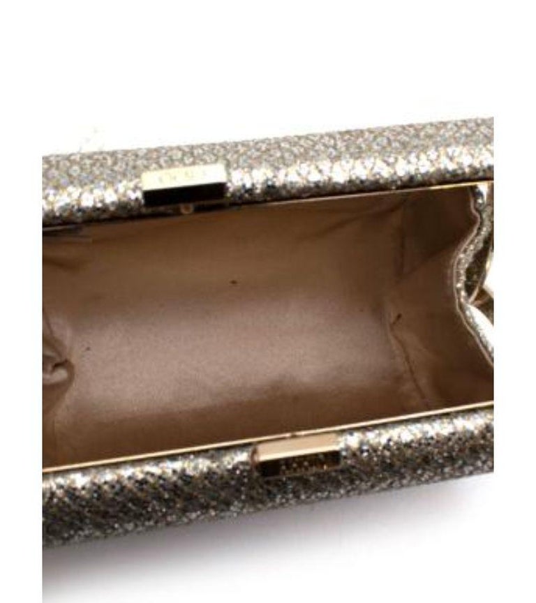 Jimmy Choo Glitter Clutch Bag For Sale at 1stDibs