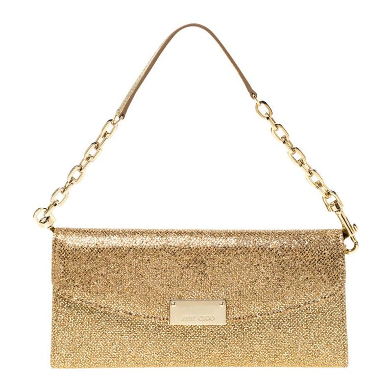 Jimmy Choo Gold Clutch