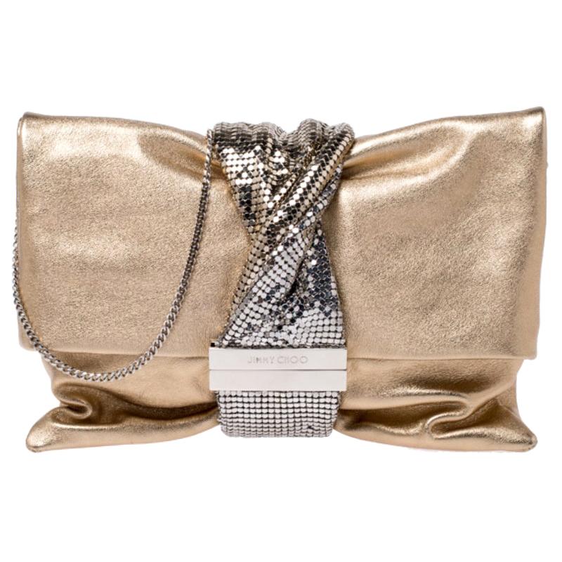 Jimmy Choo Gold Clutch