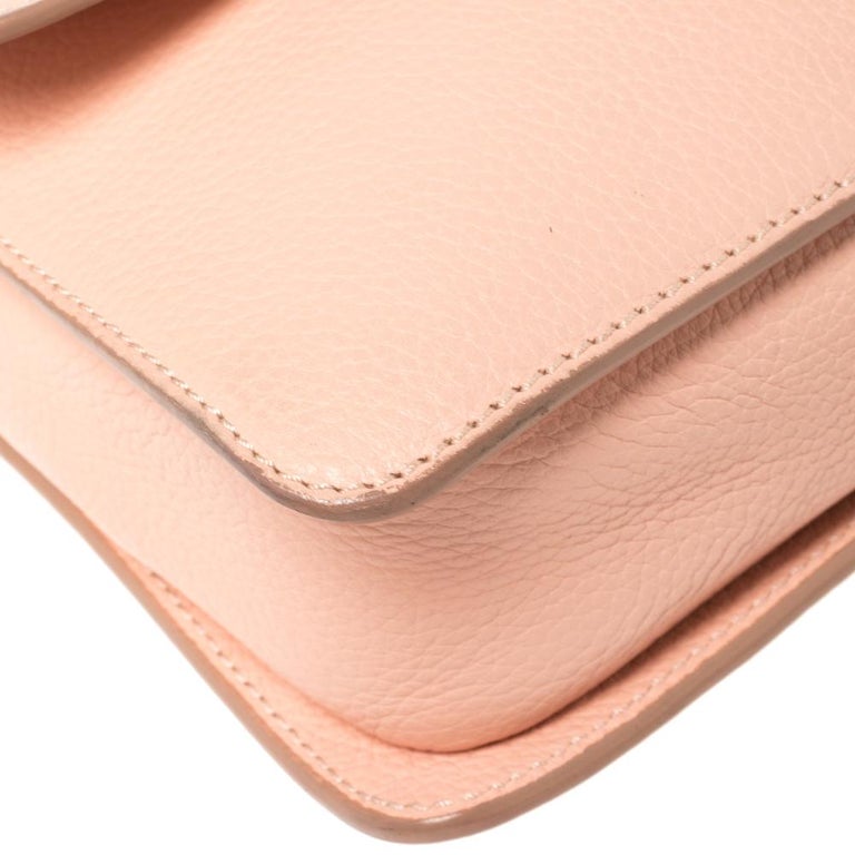 Jimmy Choo Light Pink Leather Rebel Top Handle Bag at 1stDibs