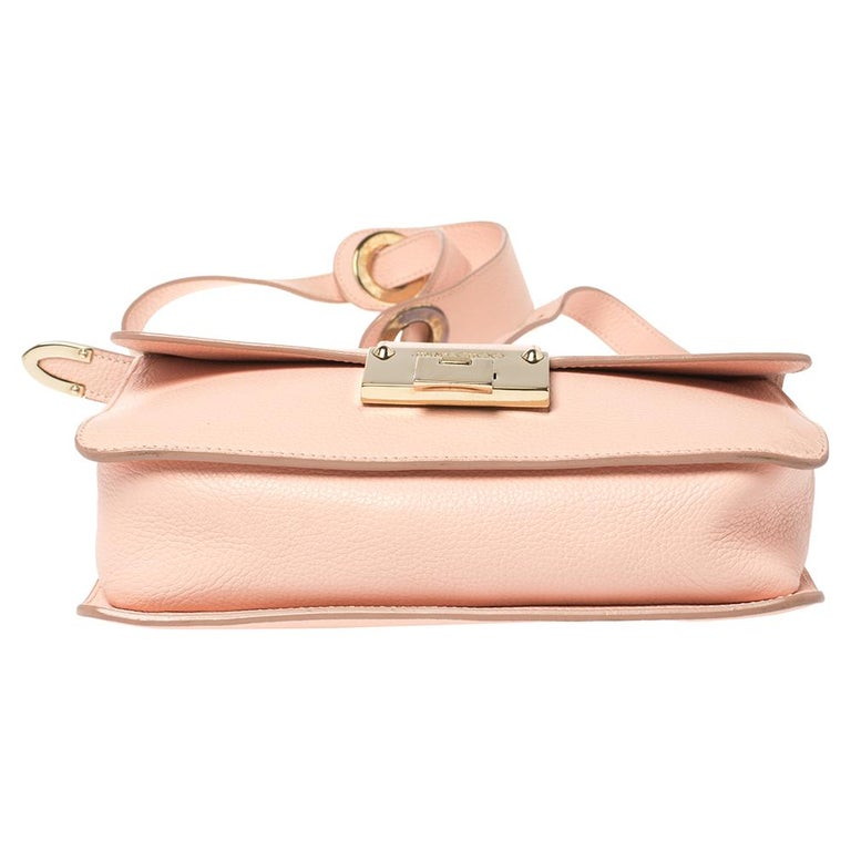 Jimmy Choo Light Pink Leather Rebel Top Handle Bag at 1stDibs
