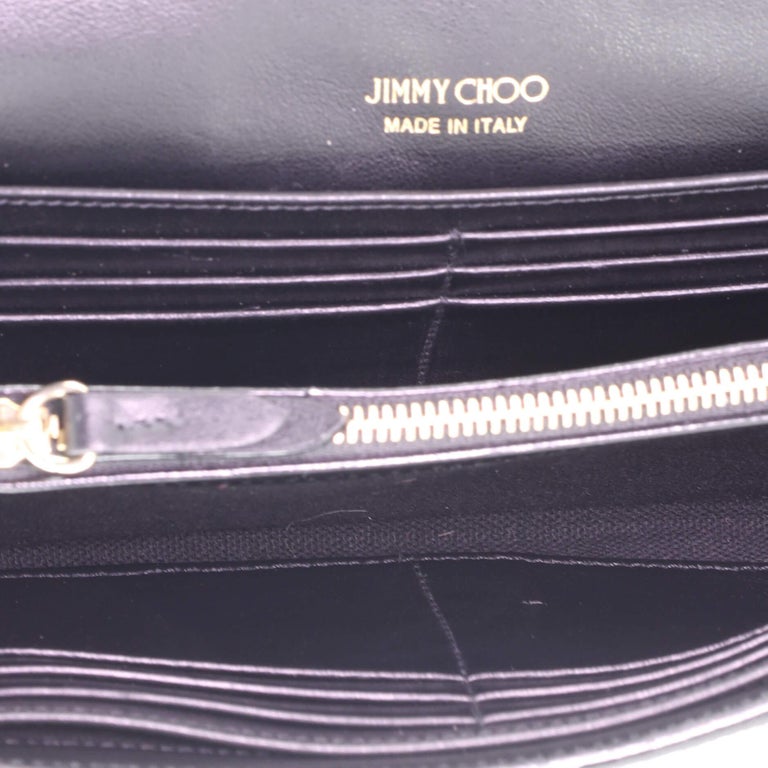 Jimmy Choo Madeline Chain Wallet Printed Pony Hair Small For Sale at ...