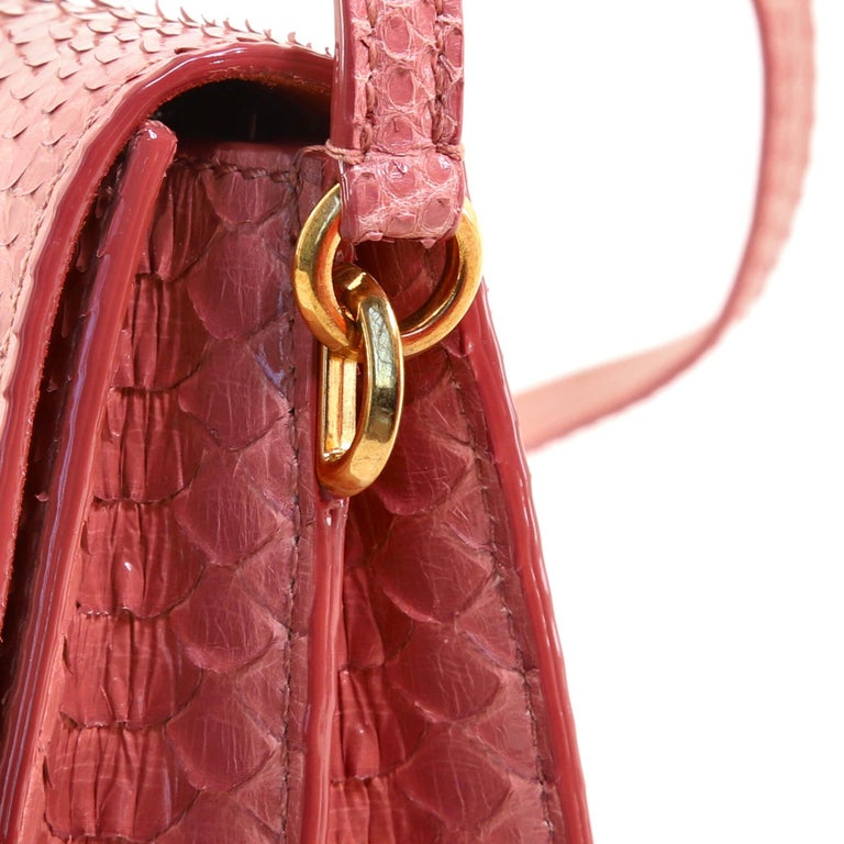 Jimmy Choo Madeline Shoulder Bag Python Small For Sale at 1stDibs