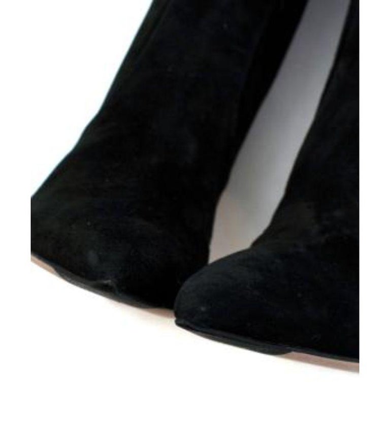 Jimmy Choo Mavis 85 Black Suede Knee High Boots For Sale at 1stDibs