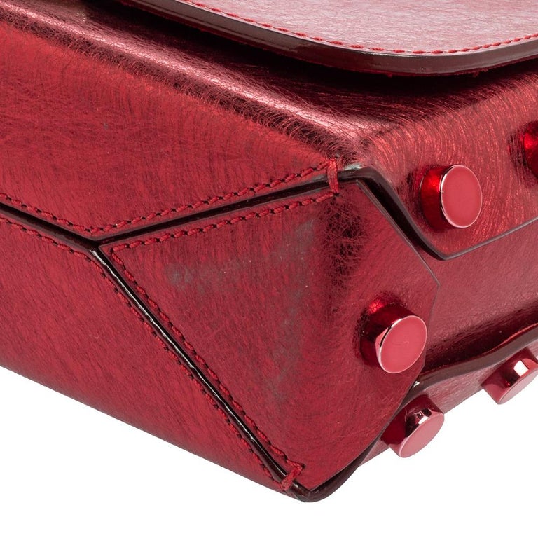 Jimmy Choo Metallic Red Leather Lockett City Shoulder Bag For Sale at ...