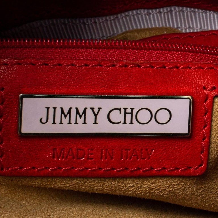 Jimmy Choo Orange Patent Leather Riki Tote at 1stDibs