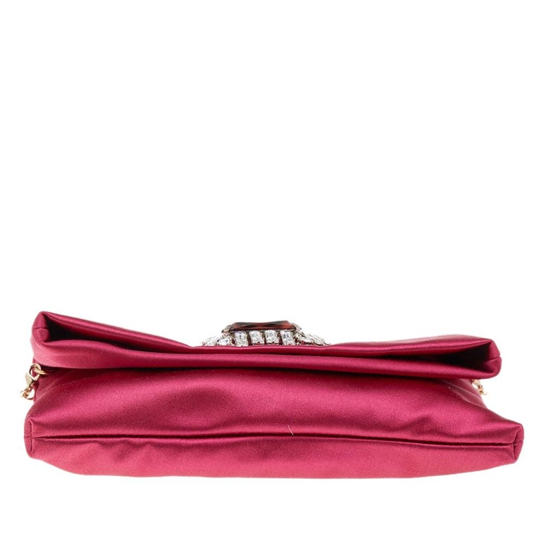Jimmy Choo Pink Satin Titania Shoulder Bag at 1stDibs