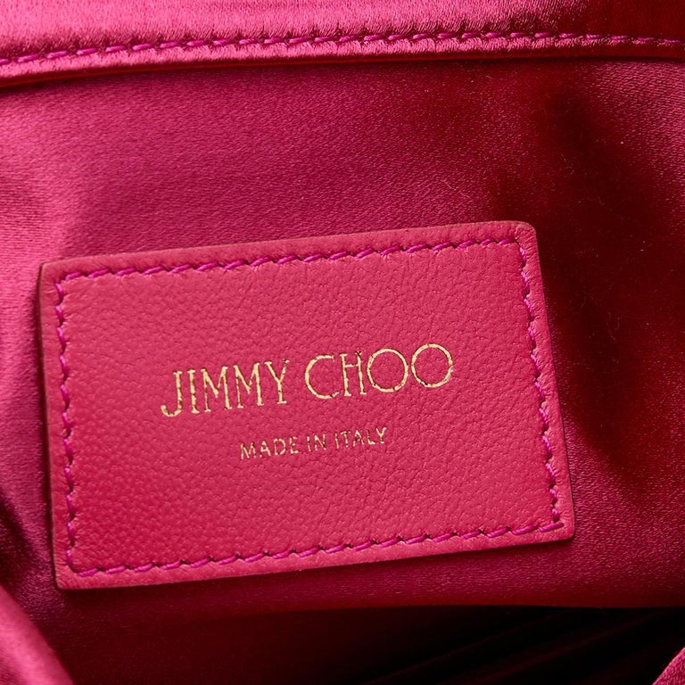 Jimmy Choo Pink Satin Titania Shoulder Bag at 1stDibs