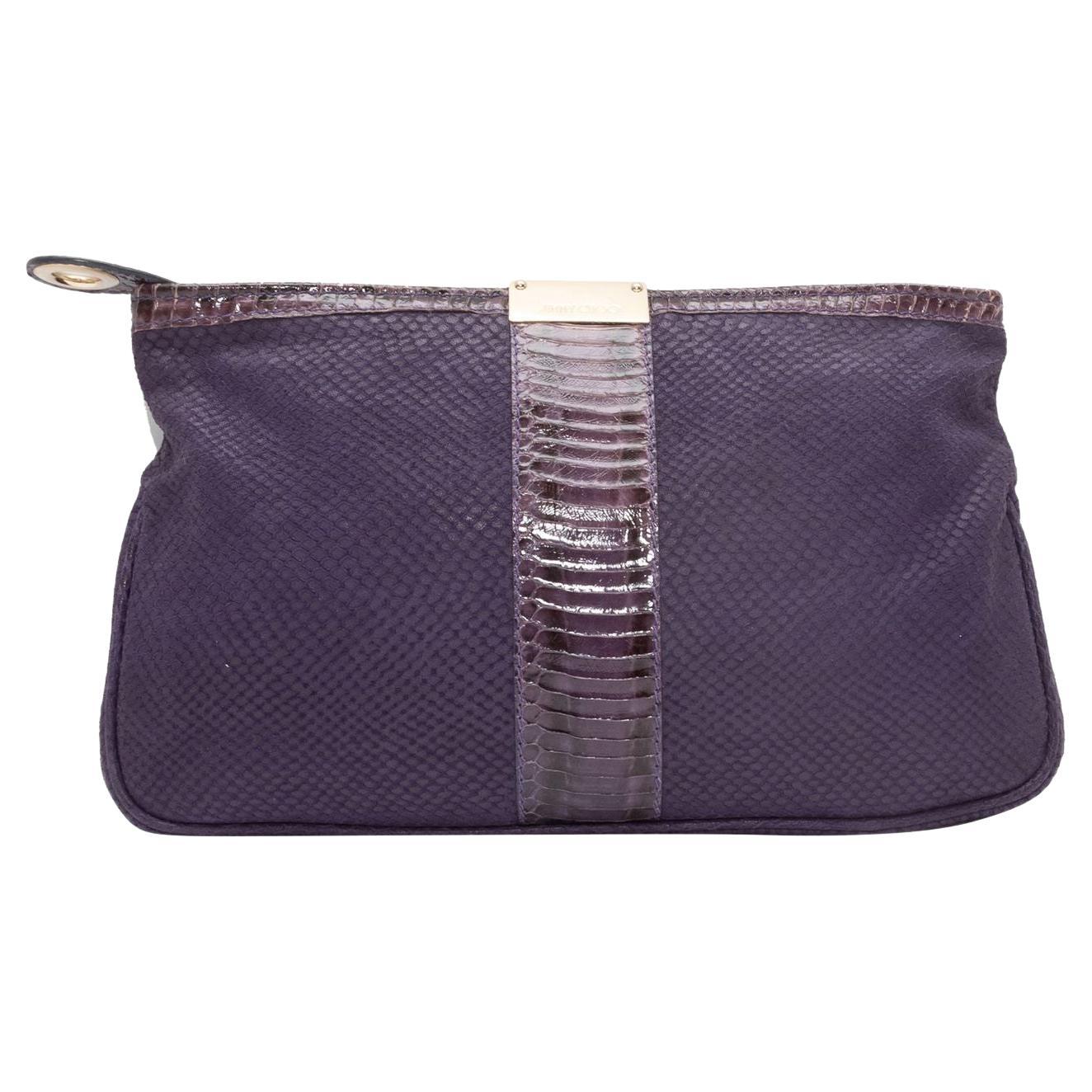 Jimmy Choo Black Laser Cut Leather Uma Wallet at 1stDibs