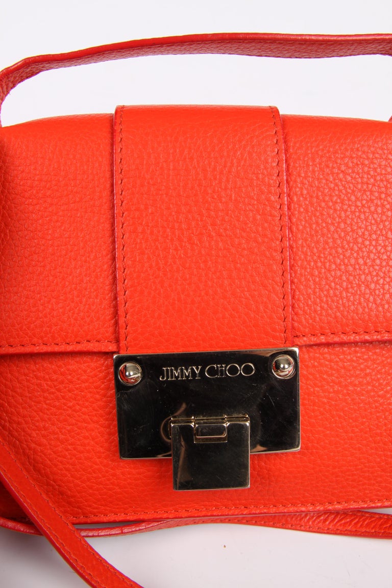 Jimmy Choo Rebel Shoulder Bag - orange For Sale at 1stDibs