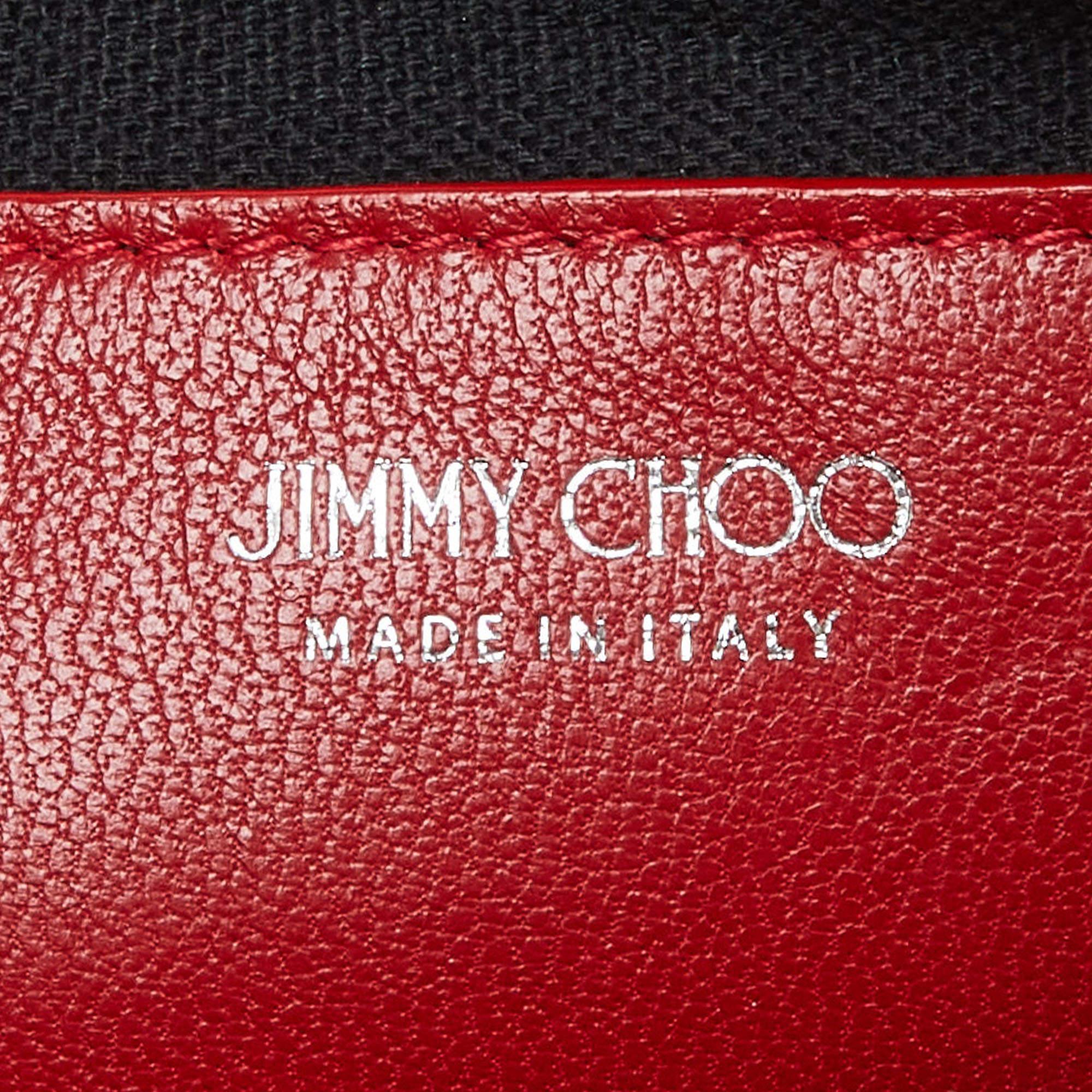 Jimmy Choo Red Croc Embossed Leather Varenne Camera Bag For Sale at 1stDibs
