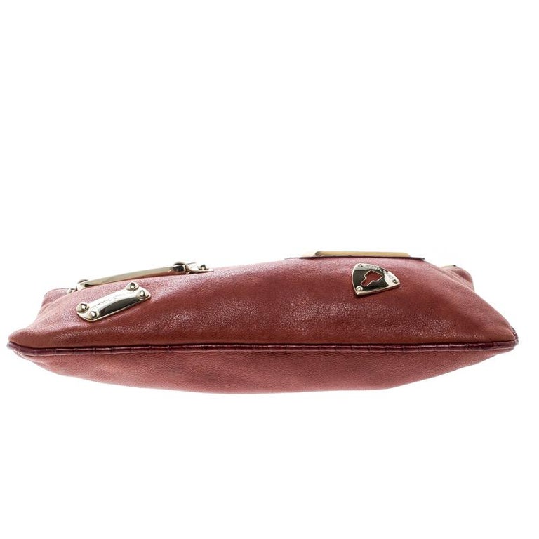 Jimmy Choo Red Leather Chain Bag For Sale at 1stDibs