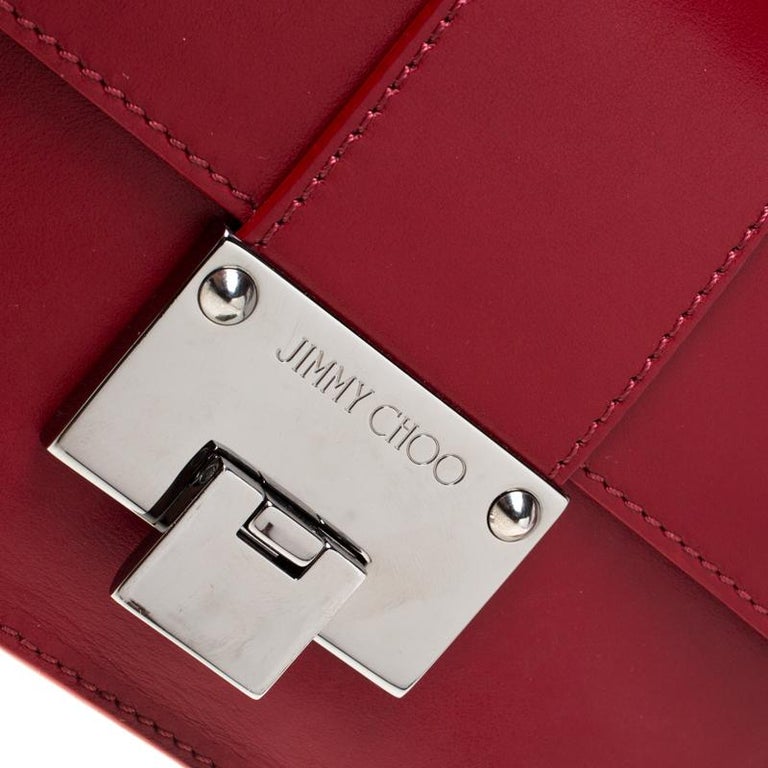 Jimmy Choo Red Leather Rebel Crossbody Bag For Sale at 1stDibs