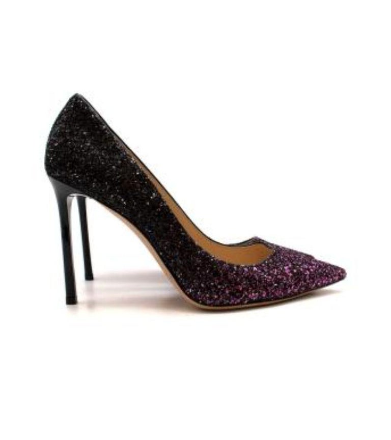 Jimmy Choo Romy Ombre Glitter Pumps For Sale at 1stDibs