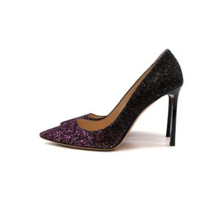 Jimmy Choo Romy Ombre Glitter Pumps For Sale at 1stDibs