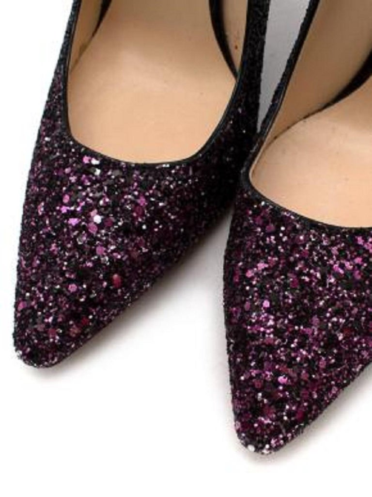 Jimmy Choo Romy Ombre Glitter Pumps For Sale at 1stDibs