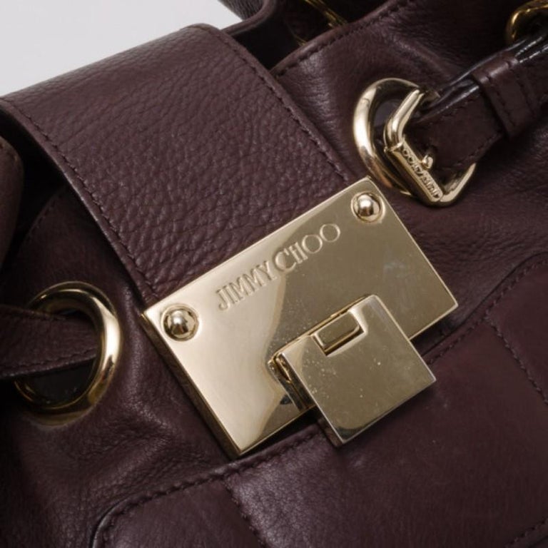 Jimmy Choo Small Brown Leather Ramona For Sale at 1stDibs