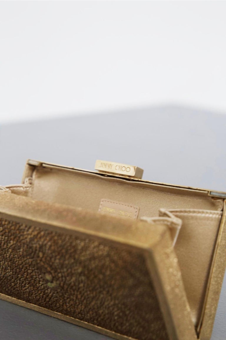 Jimmy Choo Vintage Small Shiny Clutch Bag For Sale at 1stDibs