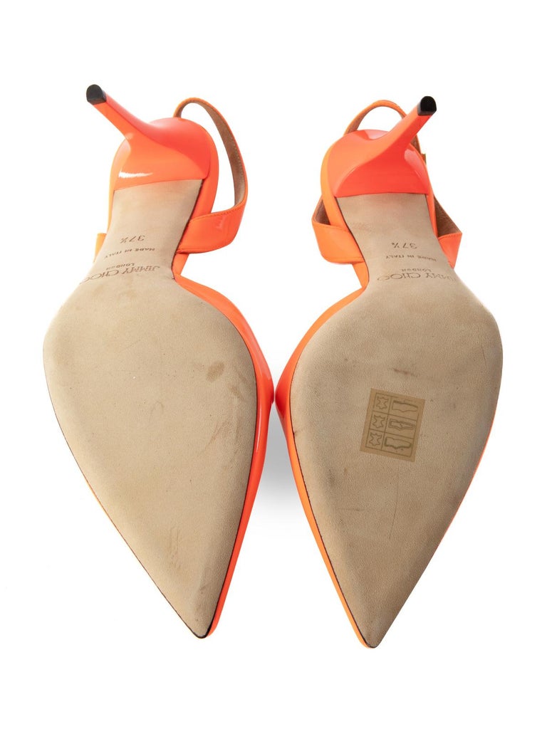 Jimmy Choo Women's Neon Point Toe Slingback For Sale at 1stDibs