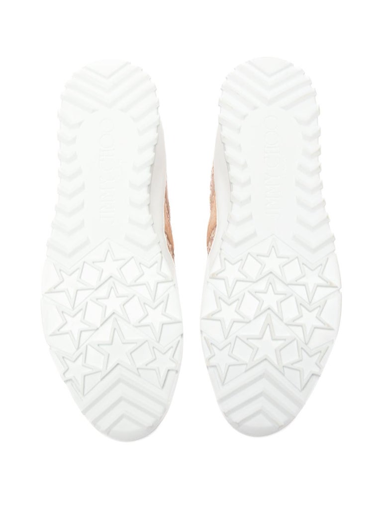 Jimmy Choo Women's Seattle Lace and Suede Sneakers For Sale at 1stDibs