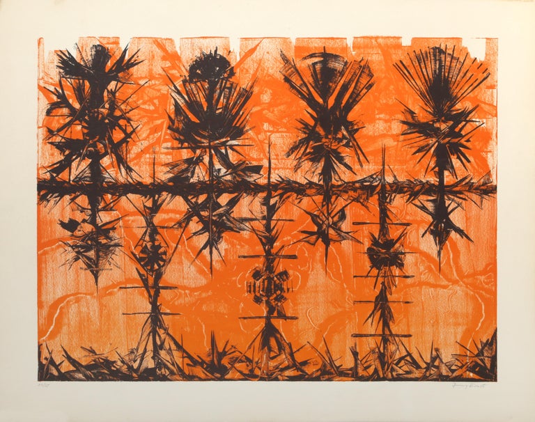 Jimmy Ernst - Orange Landscape, Lithograph For Sale at 1stDibs