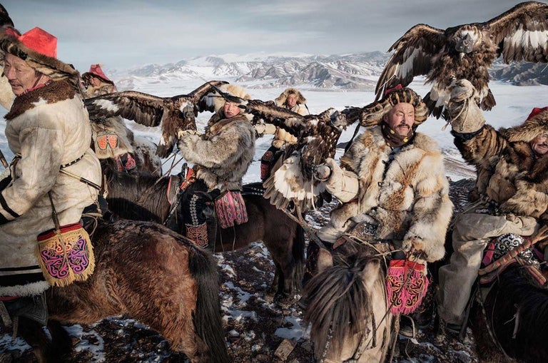 Jimmy Nelson - XXX 70 // XXX Kazakhs, Mongolia (66.93" x 96.46") For Sale at 1stDibs