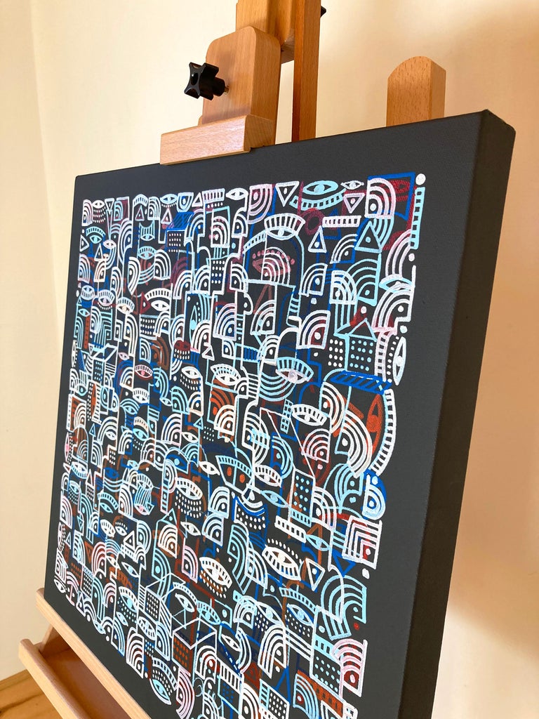 Jimmy Sheehan - Civil Discourse, Abstract Painting For Sale at 1stDibs