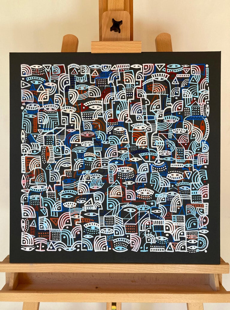 Jimmy Sheehan - Civil Discourse, Abstract Painting For Sale at 1stDibs