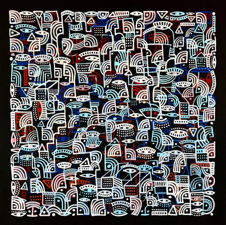 Jimmy Sheehan - Civil Discourse, Abstract Painting For Sale at 1stDibs